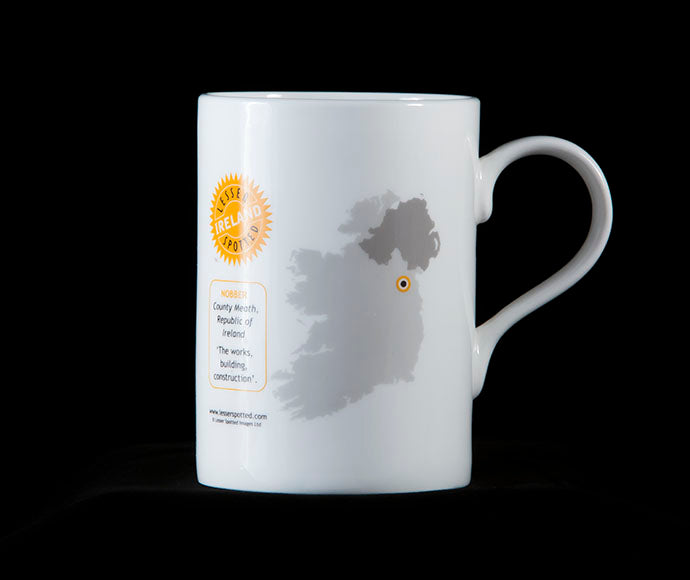 Nobber Road Sign Large Bone China Mug | Funny Mugs | Signs Of Ireland ...