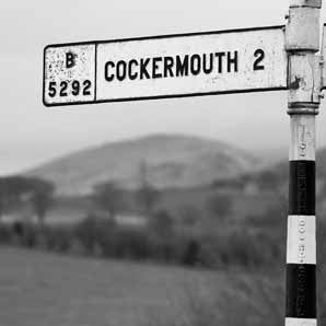 Greeting Card - Cockermouth road sign – Lesser Spotted Images