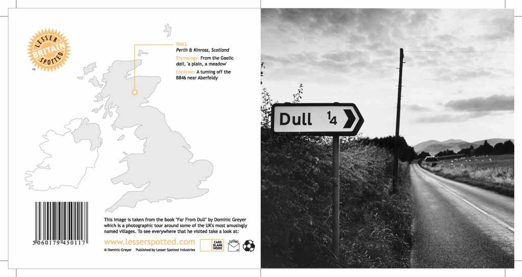 Dull - Greeting Card – Lesser Spotted Images