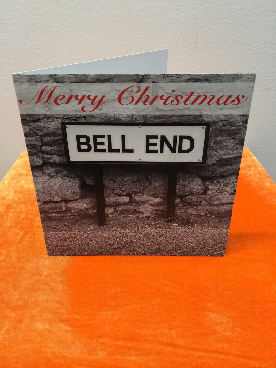 Greeting Card - Bell End road sign - Christmas Card – Lesser Spotted Images
